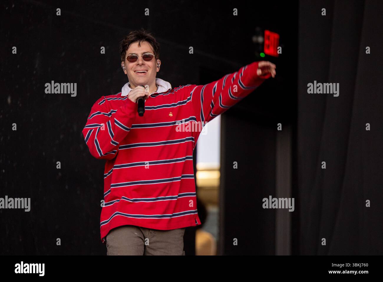 Milwaukee, USA. 20th June, 2025. Rapper Hoodie Allen during the ...