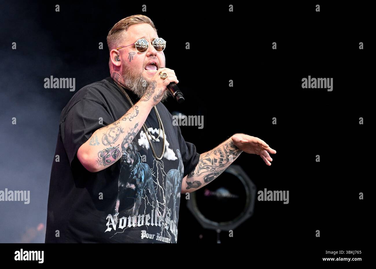 Prague, Czech Republic. 21st June, 2025. English singer Rag'n'Bone Man ...