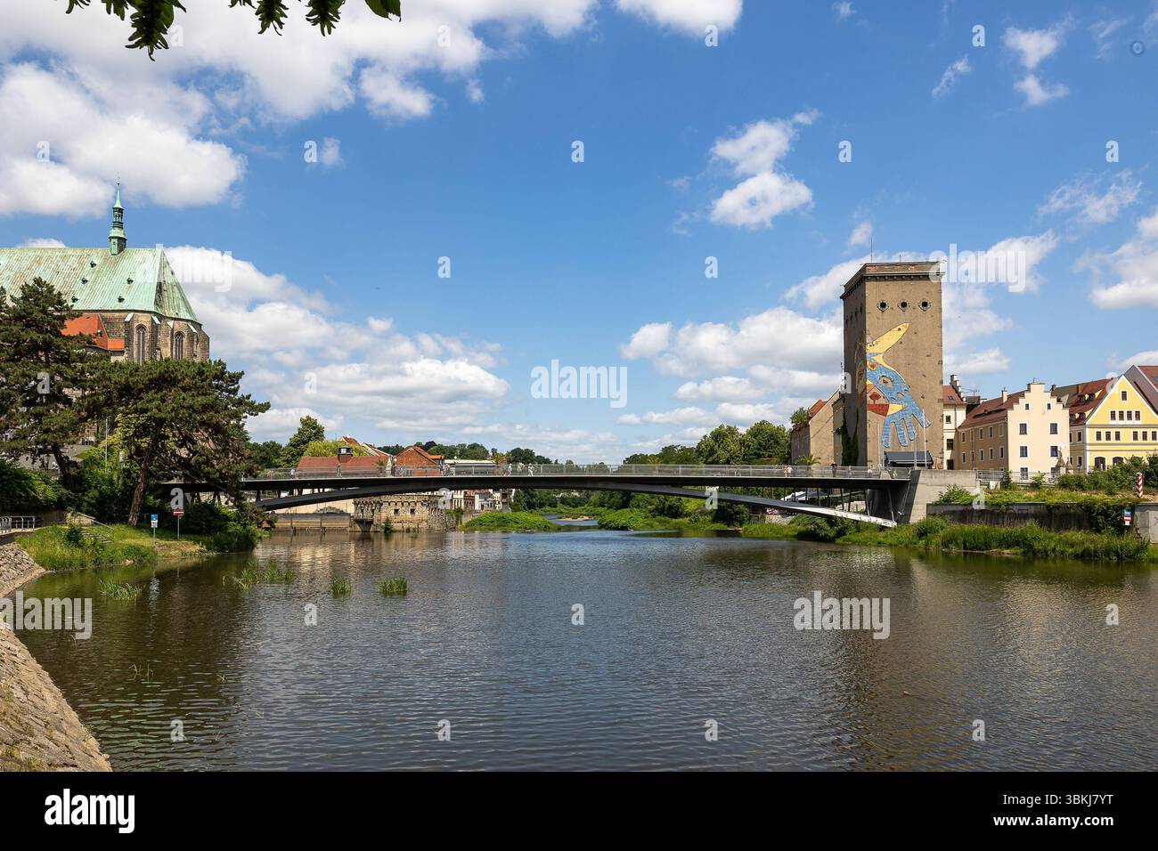 Stadtblick Görlitz, 20.06.2025 Blick über die Neiße auf die ...