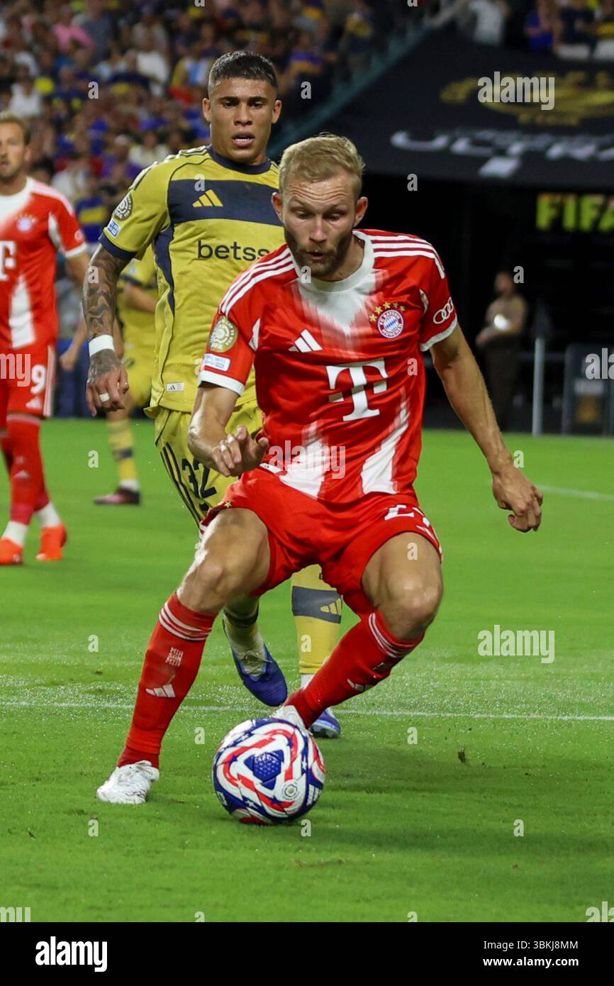 MIAMI GARDENS, FL - JUNE 20: Bayern Munich Midfielder Konrad Laimer (27 ...
