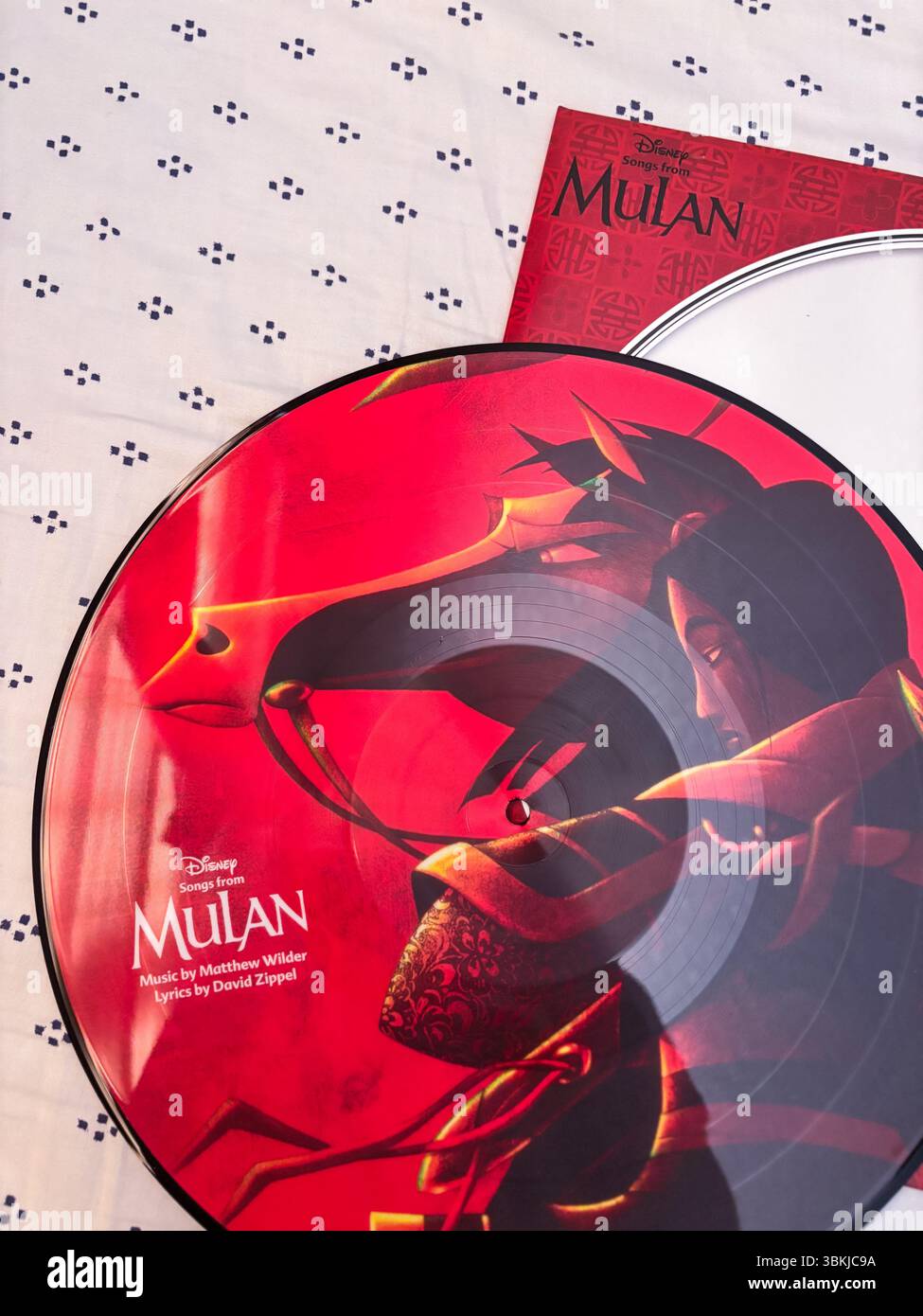 Songs from Disney’s Mulan on picture disc vinyl record featuring ...