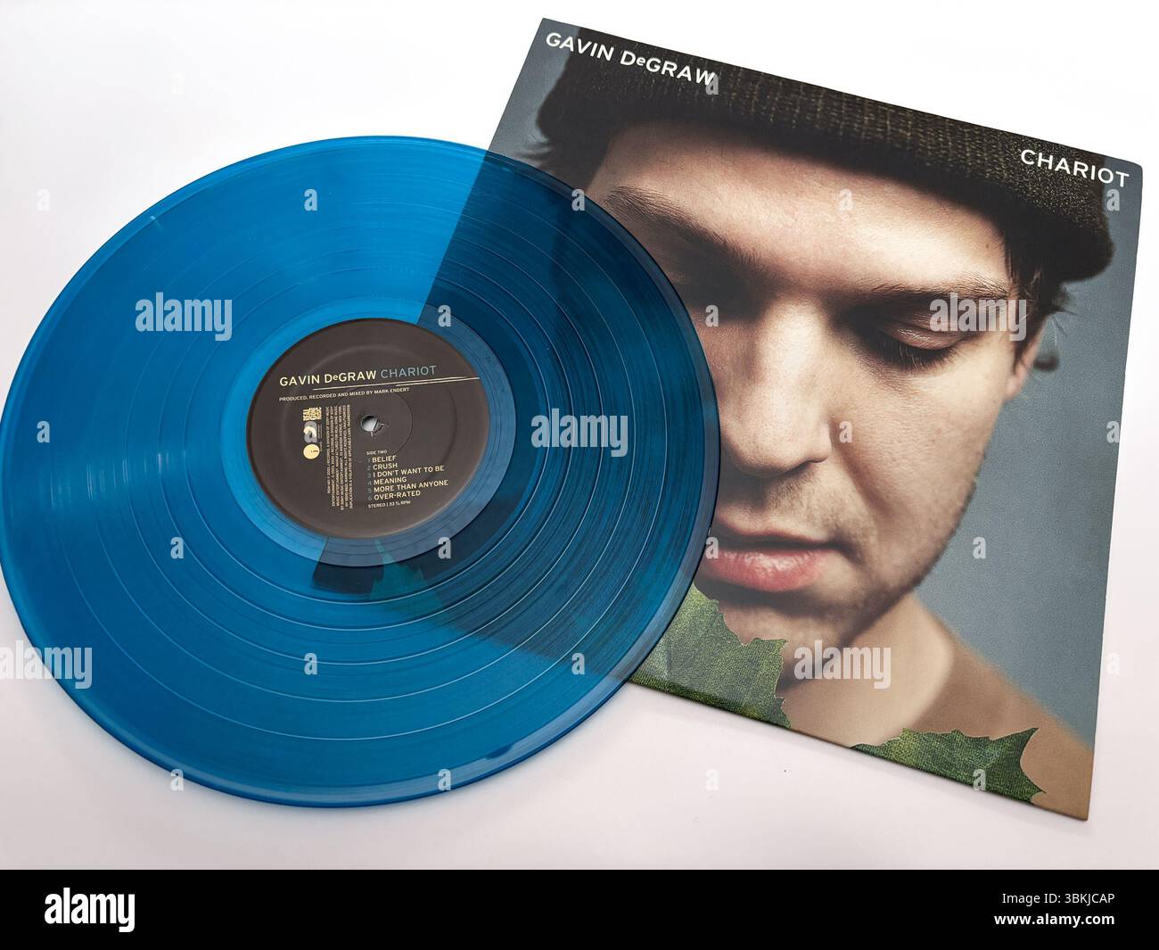 Gavin DeGraw's Chariot vinyl record, featuring a moody close-up ...