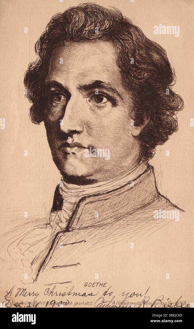 Johann Wolfgang von Goethe, German writer, poet, novelist, playwright ...