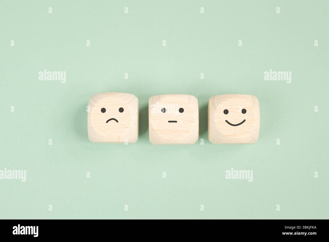 Happy smiling and sad face, mental health, attitude, positive and ...