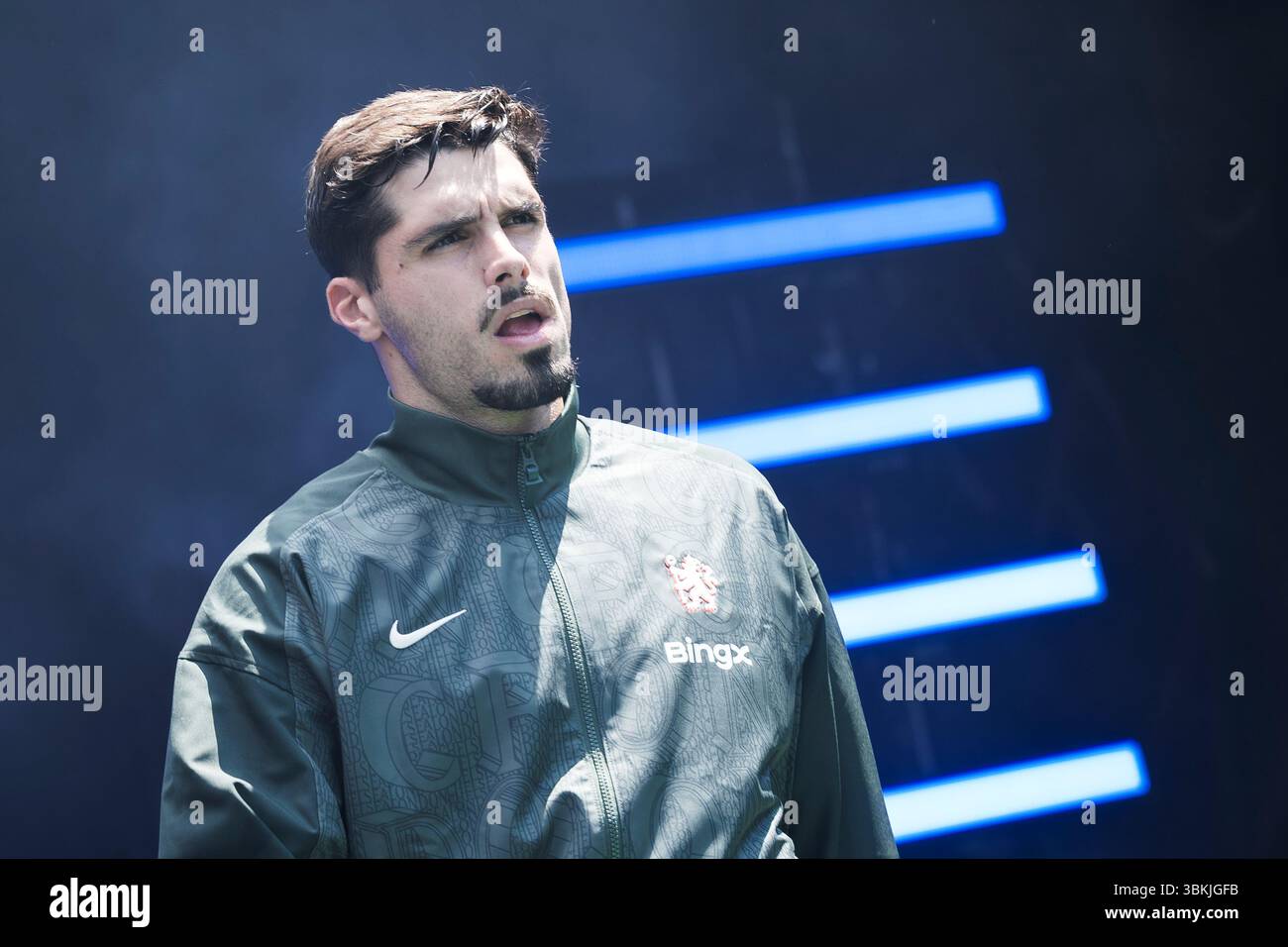 Pedro Neto of Chelsea FC enters the field of play prior to the FIFA ...