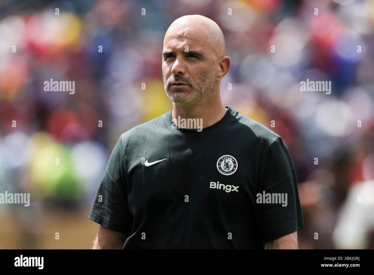 Enzo Maresca, head coach of Chelsea FC, looks on during the FIFA Club ...
