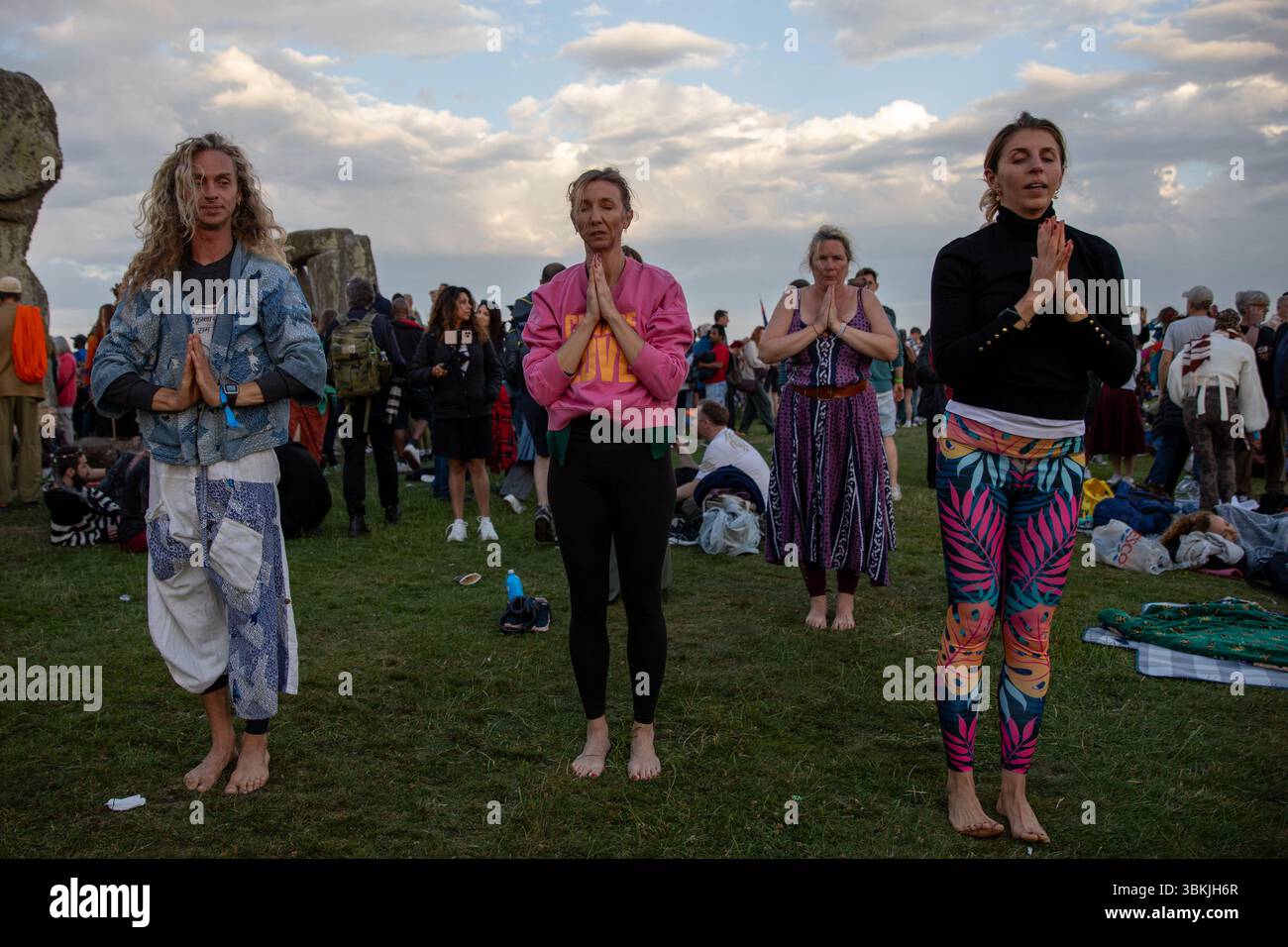 June 21, 2025, Amesbury, Salisbury, United Kingdom: Revellers take part ...