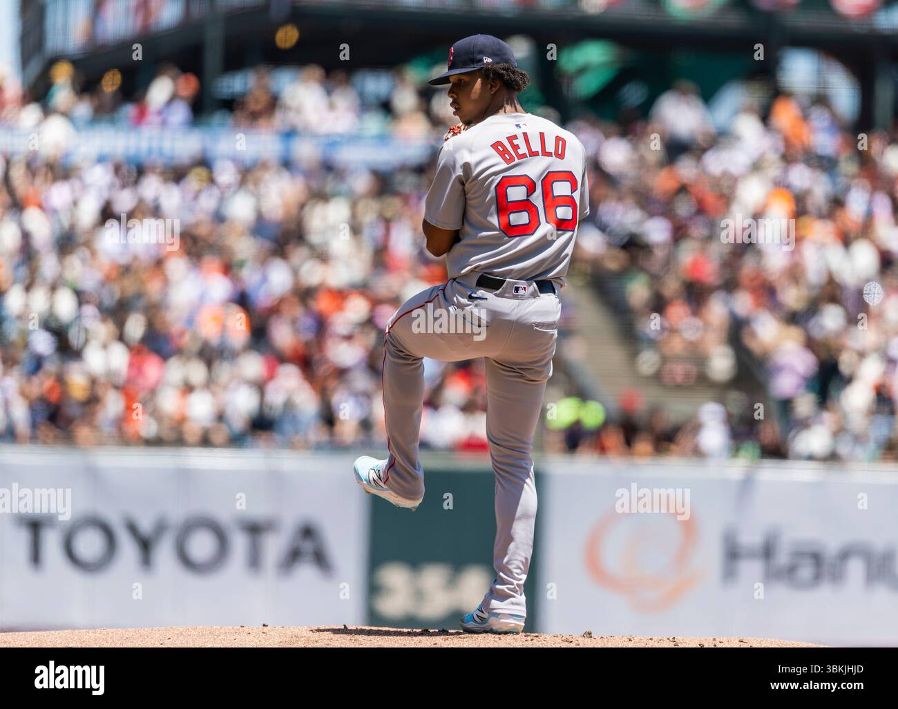 June 21 2025 San Francisco CA, U.S.A. Boston pitcher Brayan Bello (66 ...