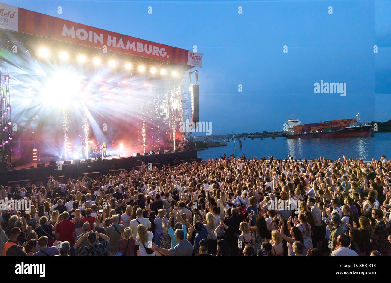 Hamburg, Germany. 21st June, 2025. British singer Rita Ora performs at ...