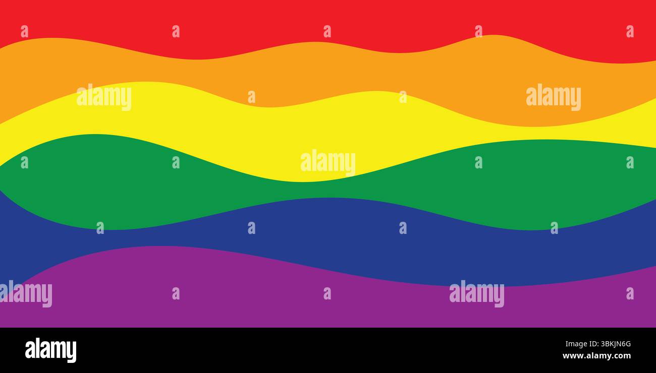 Background with abstract colorful waves.Colorful or rainbow background ...