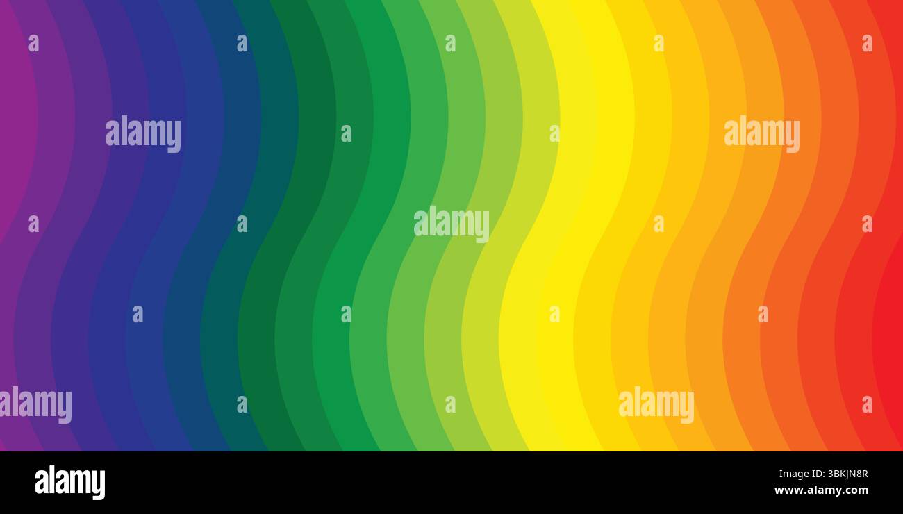 Pride Background with LGBTQ Inclusive Pride Flag Colours. Rainbow ...