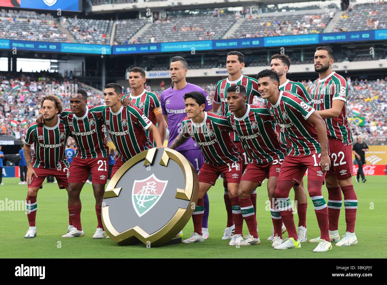 New Jersey, USA. 21st June, 2025. The Fluminense FC starting eleven ...