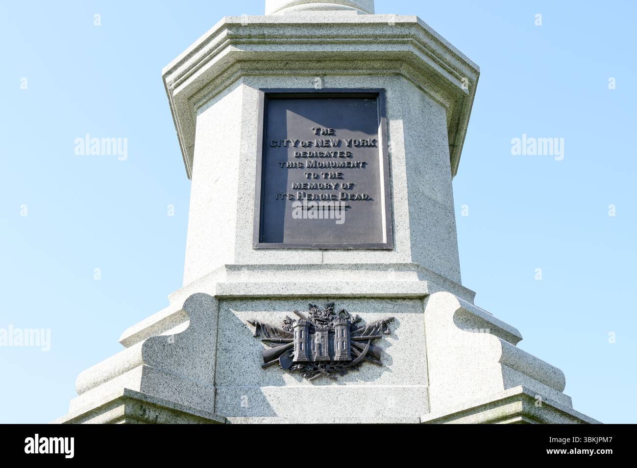 Civil War Soldier's Monument on Battle Hill at Green-Wood Cemetery ...