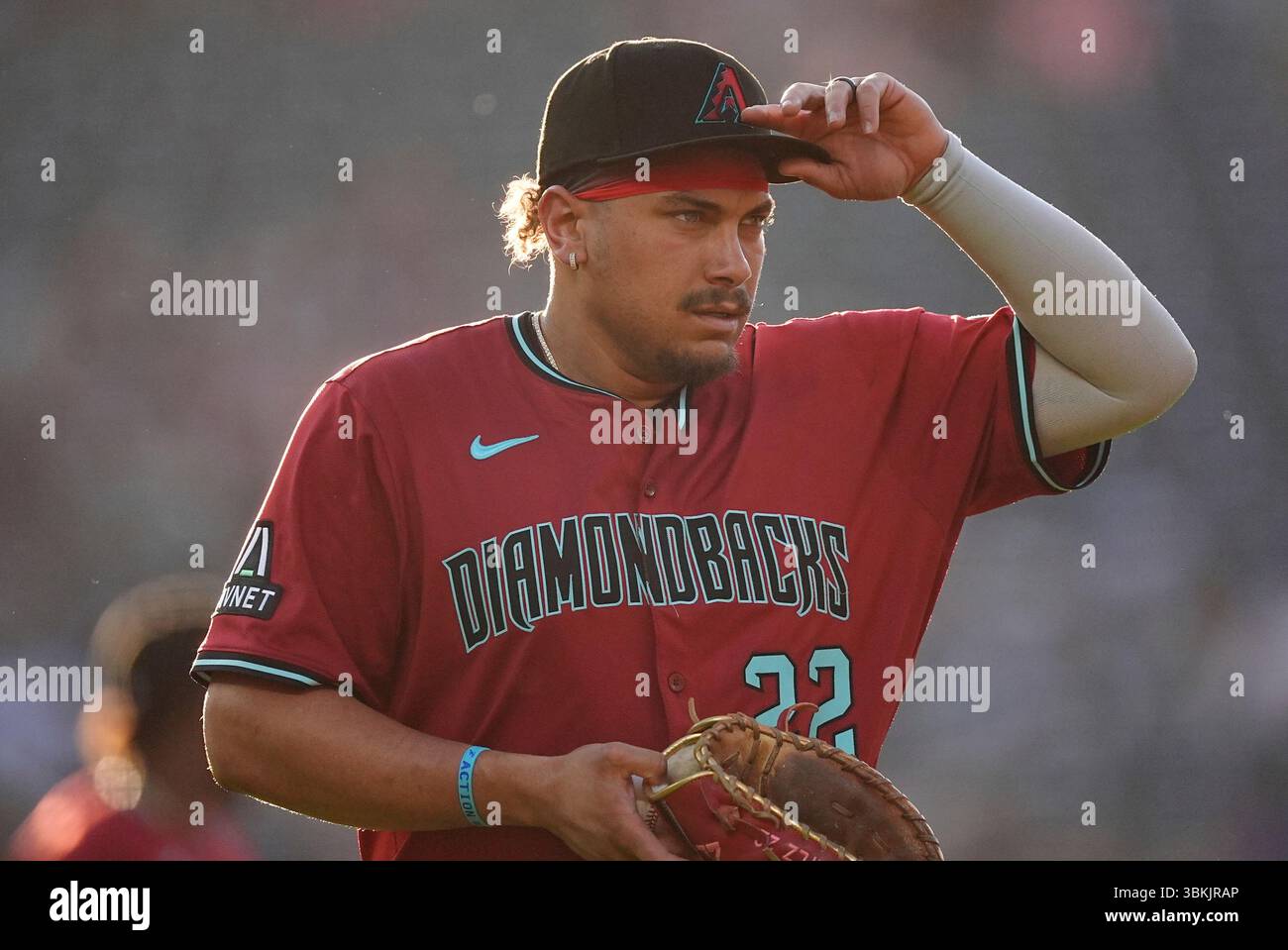 Arizona Diamondbacks first baseman Josh Naylor (22) in the third inning ...