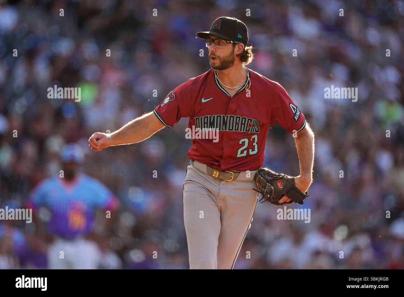 Arizona Diamondbacks starting pitcher Zac Gallen (23) in the first ...