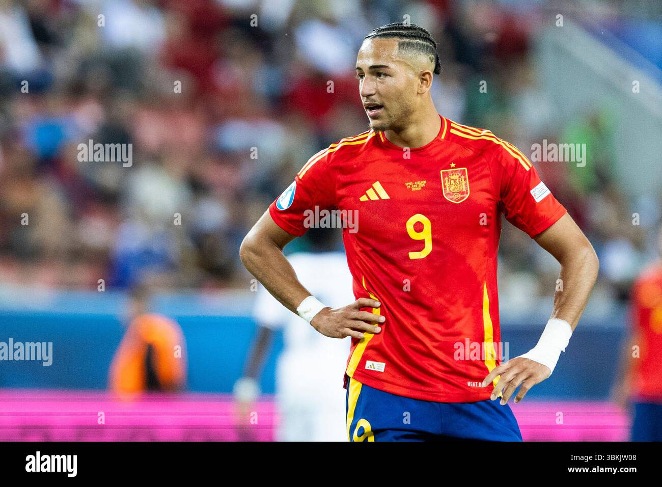 Mateo Joseph (Spanien, 9) bei der UEFA U21-Europameisterschaft im Viertelfinalspiel zwischen ...