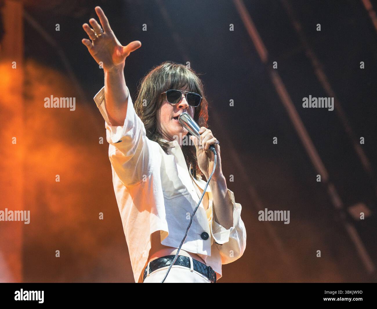 Delamere, Cheshire, UK. 21st June 2025. Blossoms, Tom Ogden, Charlie ...