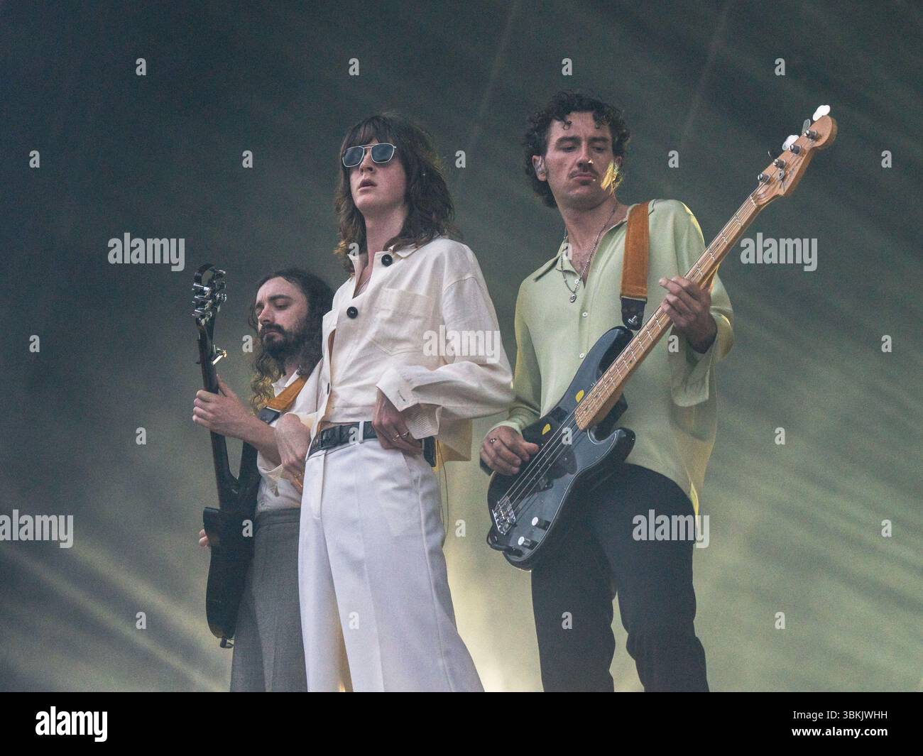 Delamere, Cheshire, UK. 21st June 2025. Blossoms, Tom Ogden, Charlie ...