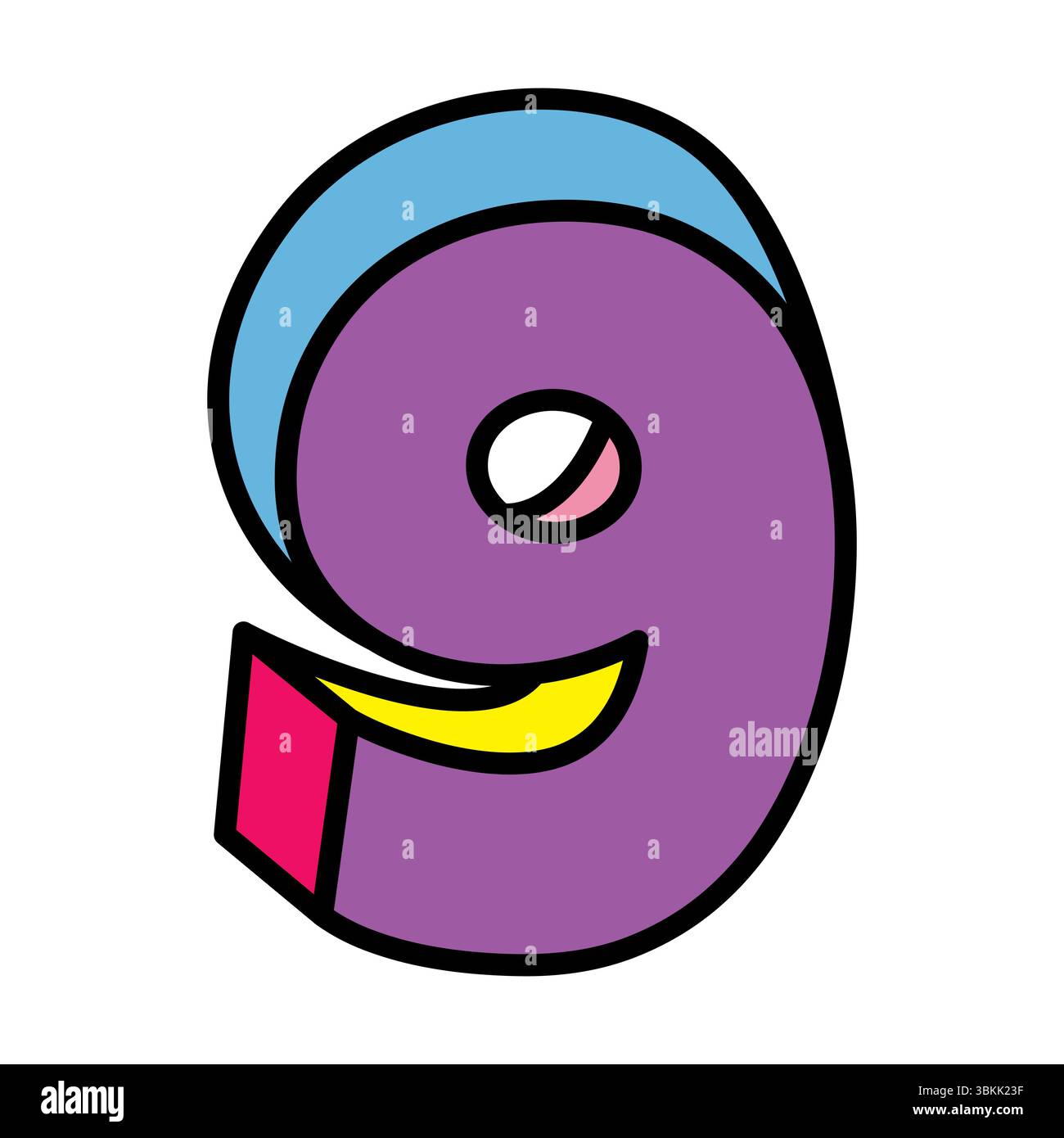 Playful cartoon number font Stock Vector Images - Alamy