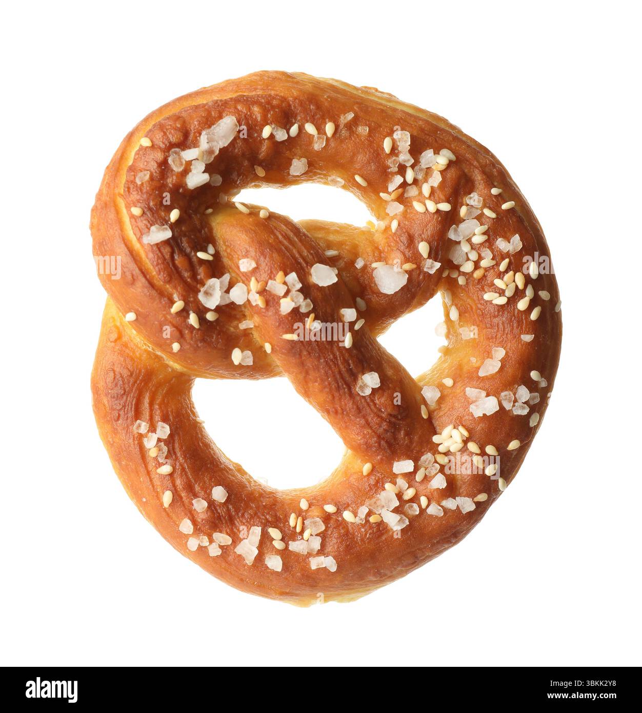 Bavarian salted pretzel on Cut Out Stock Images & Pictures - Alamy