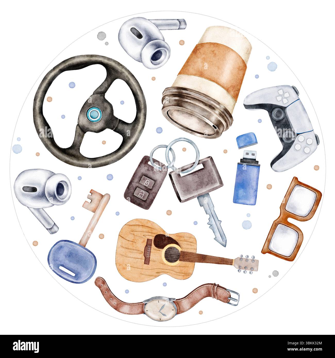 Scattered watercolor Cut Out Stock Images & Pictures - Alamy