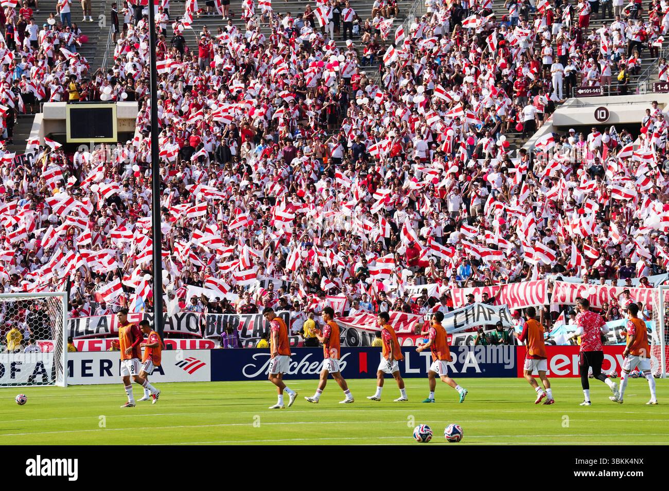 River Plate players warm up ahead of the Club World Cup Group E soccer ...