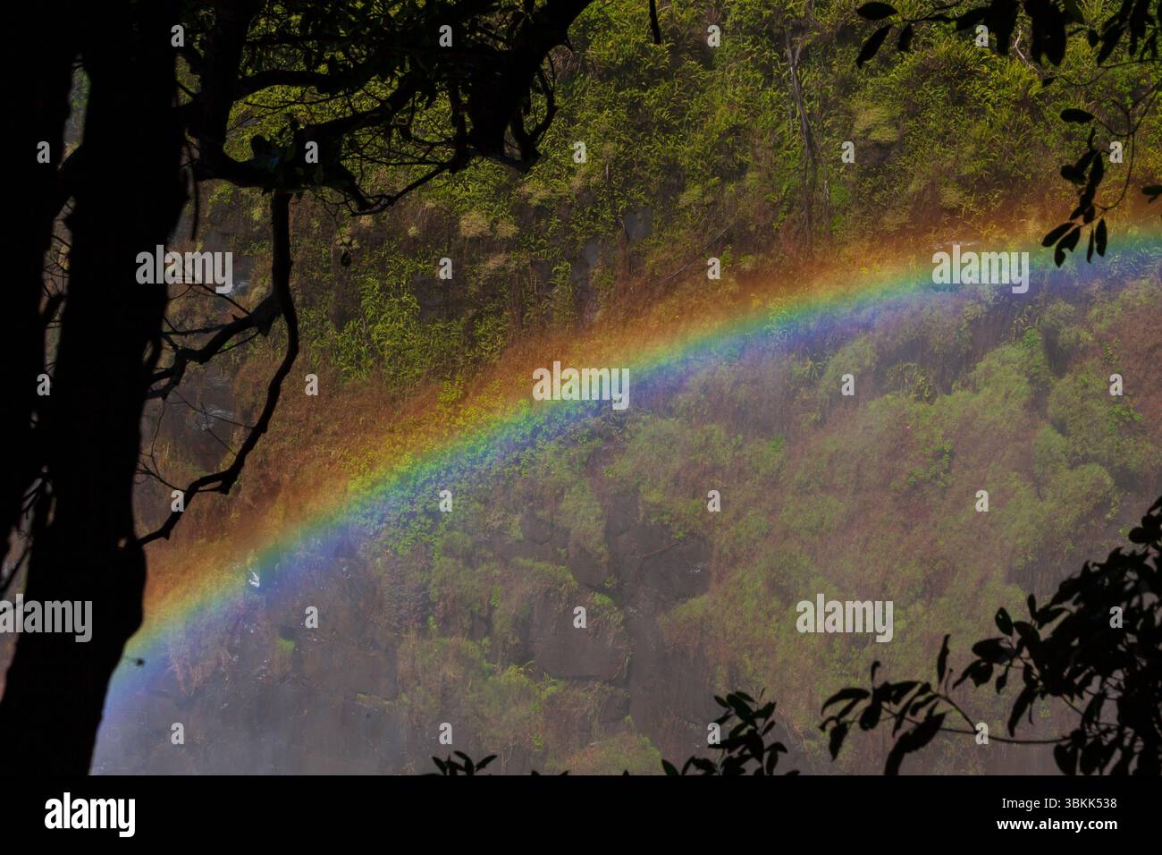 Rainbow over Victoria Falls - Zimbabwe Stock Photo - Alamy