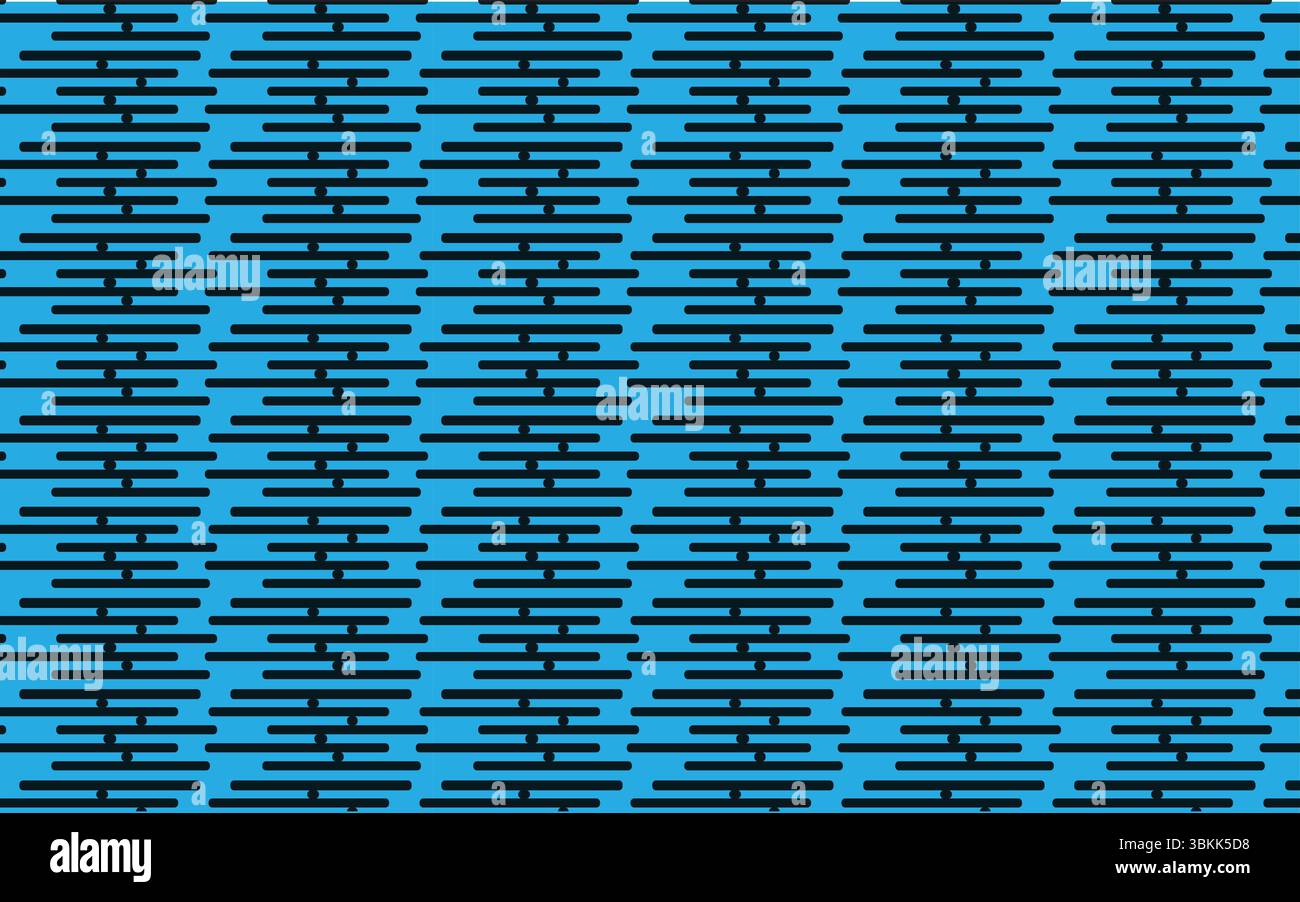 Seamless Blue Striped Tech Lines Pattern Vector Background for ...
