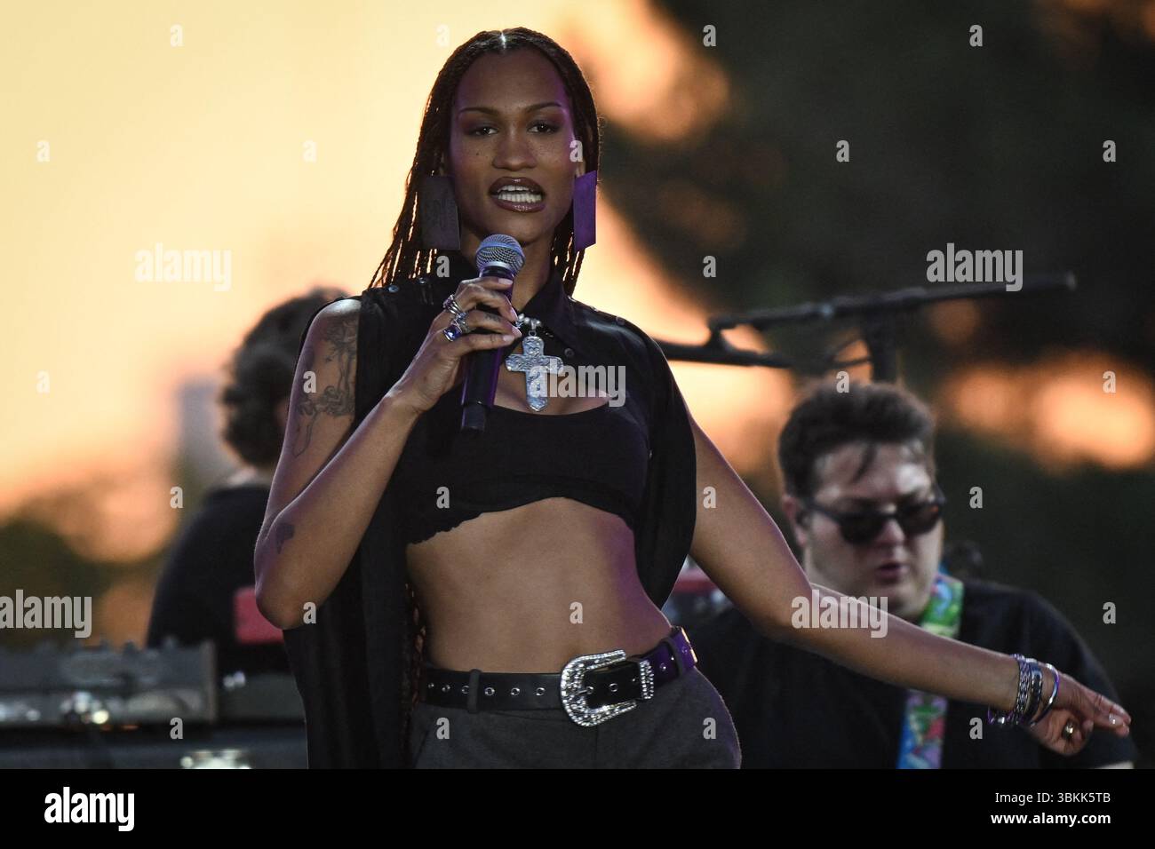 Paris, France. 21st June, 2025. Singer Thee Dian performs during the ...