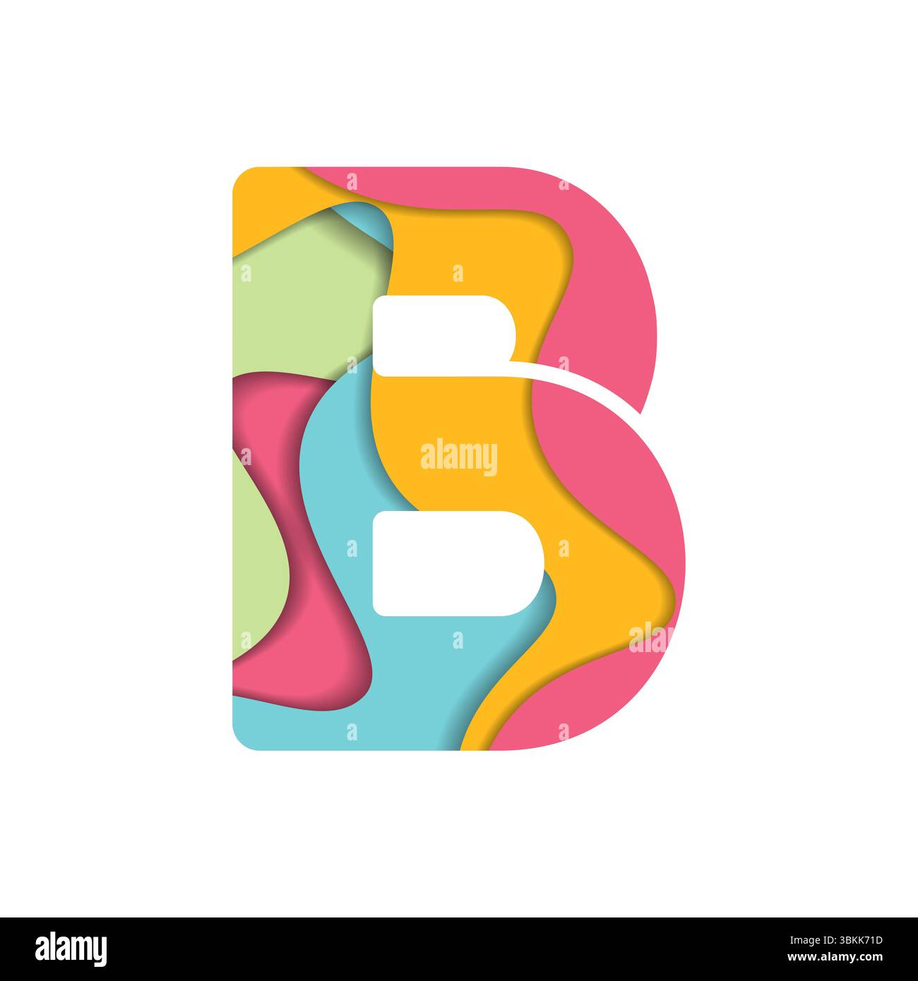 Abstract paper cut style Stock Vector Images - Alamy