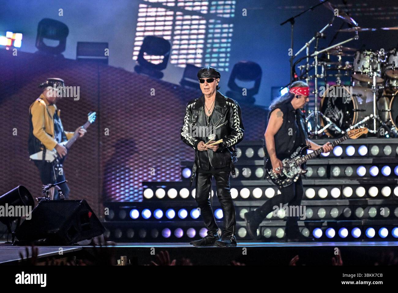 Scorpions performing live on stage on Day 3 at Hellfest Open Air in ...