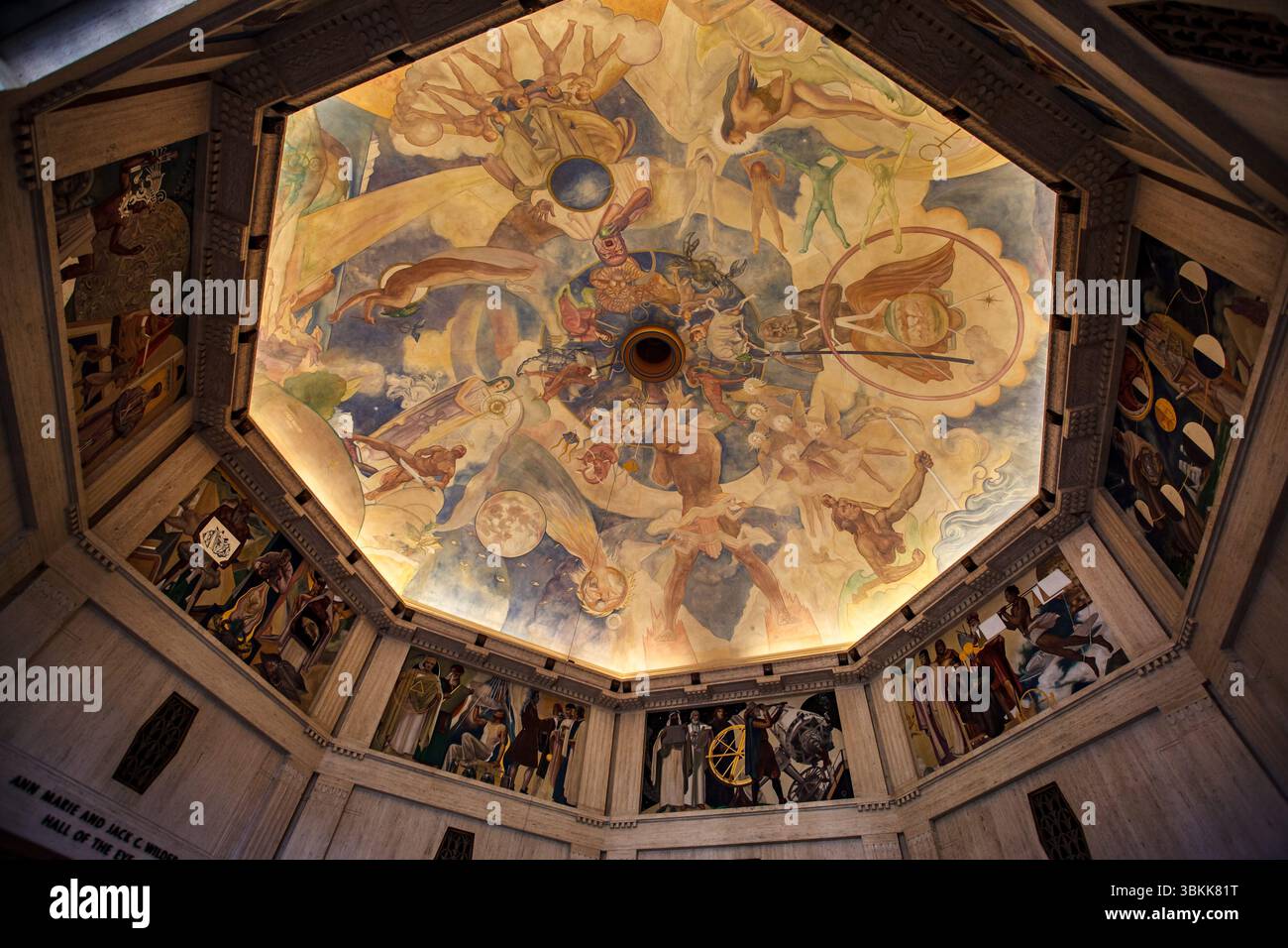 The Hugo Ballin Murals Mural Advancement of Science on the roof inside ...