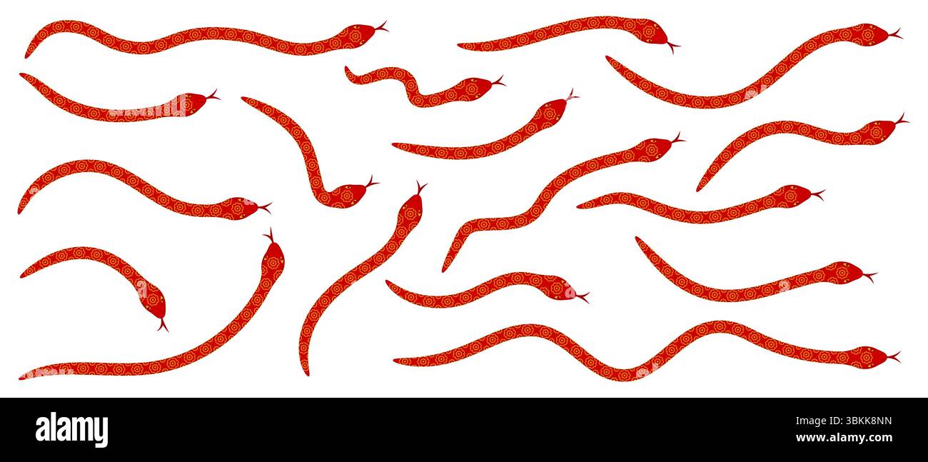 Patterned snake Stock Vector Images - Alamy