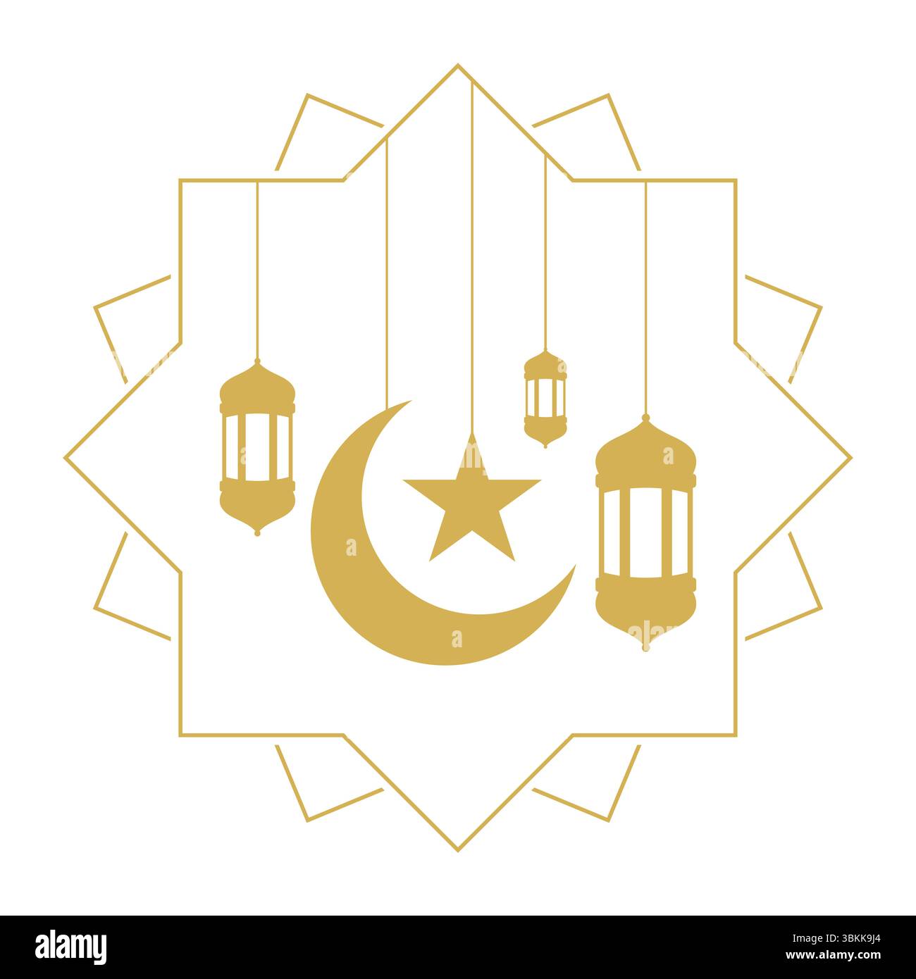 islamic ornaments icon symbol vector illustration Stock Vector Image ...