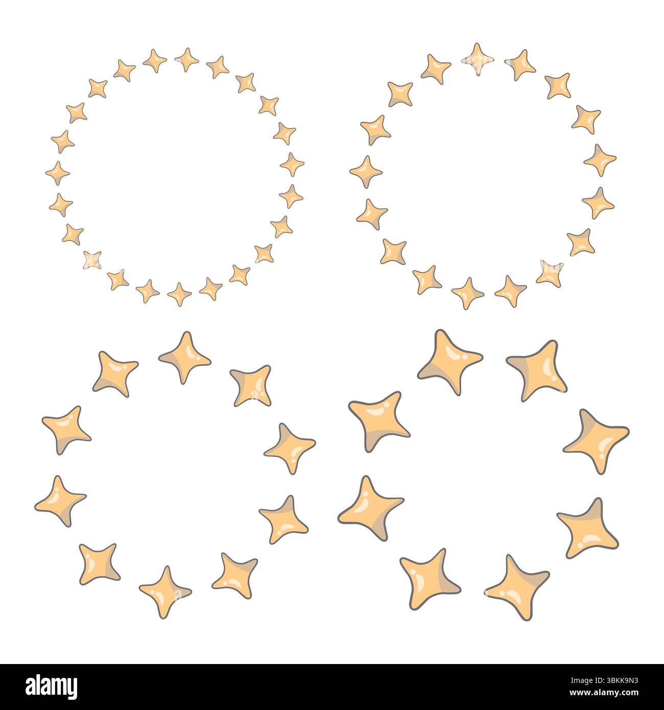 Circles stars star icon Stock Vector Images - Alamy