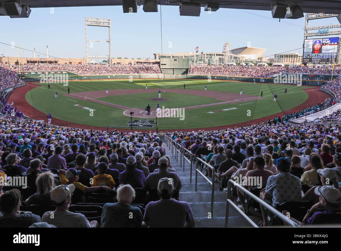 Omaha, NE, USA. 21st June, 2025. A wide shot of the stadium during Game ...