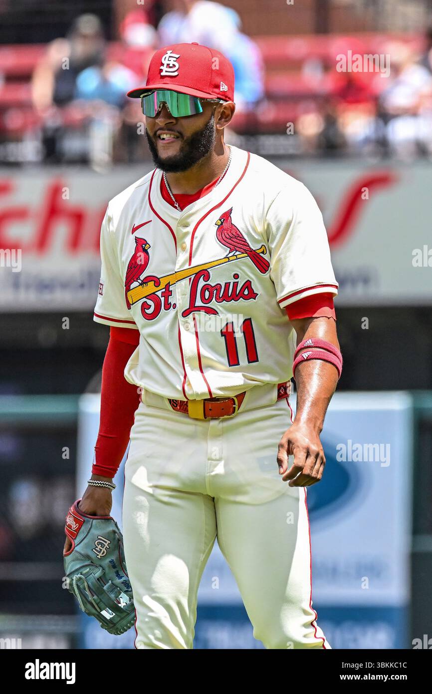 ST. LOUIS, MO - JUN 21: St. Louis Cardinals outfielder Victor Scott II ...