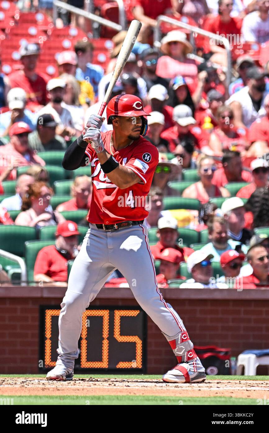 ST. LOUIS, MO - JUN 21: Cincinnati Reds third base Santiago Espinal (4 ...