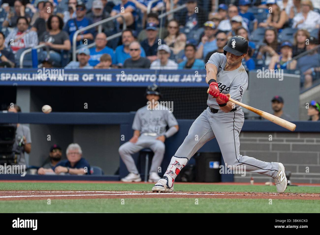 Miguel Vargas #20 of Chicago White Sox swings against Toronto Blue Jays ...