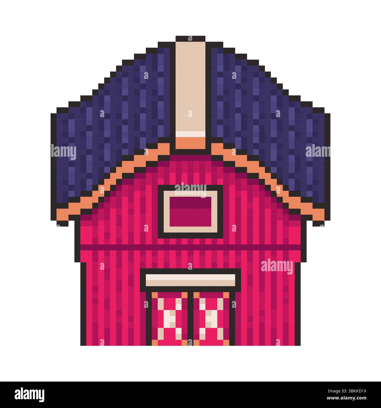 Pixel art farmhouse game asset design Stock Vector Image & Art - Alamy