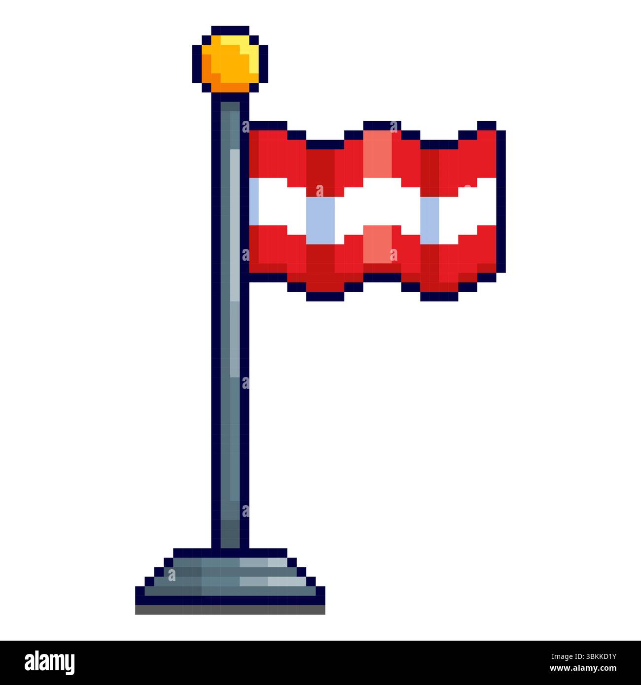 Pixel art Austria Flag game asset design Stock Vector Image & Art - Alamy