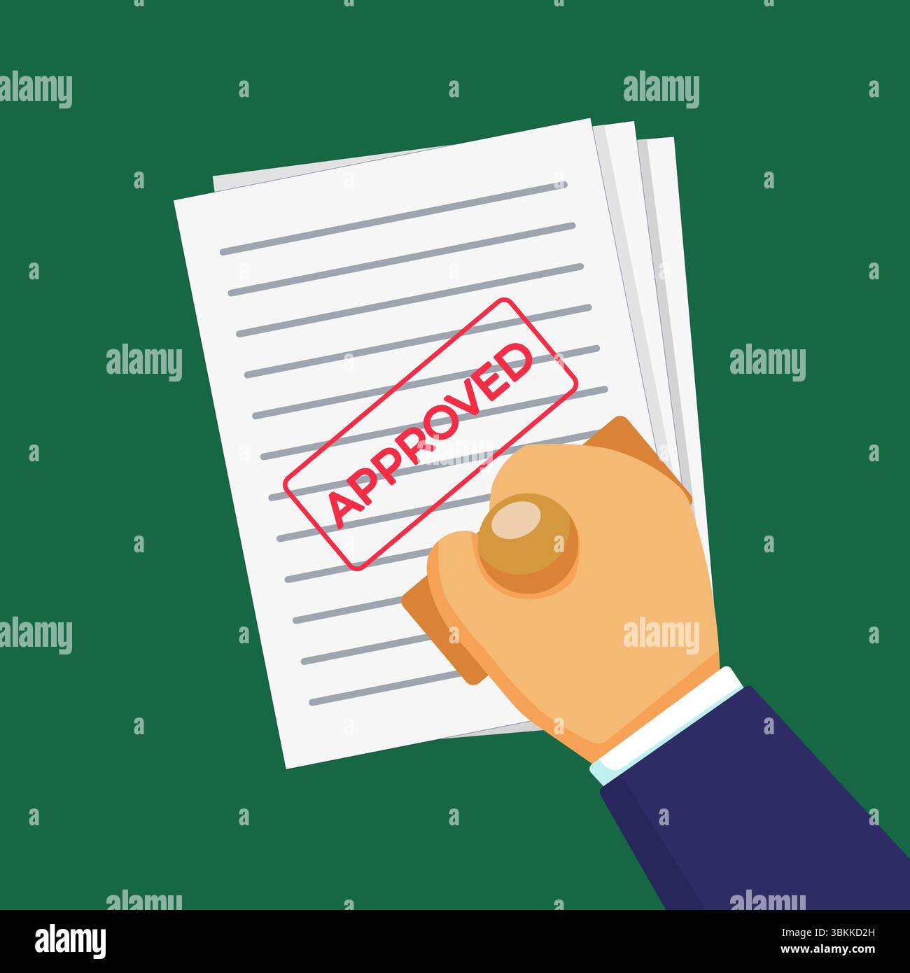 Approved Document Stamp Vector Illustration Stock Vector Image & Art ...