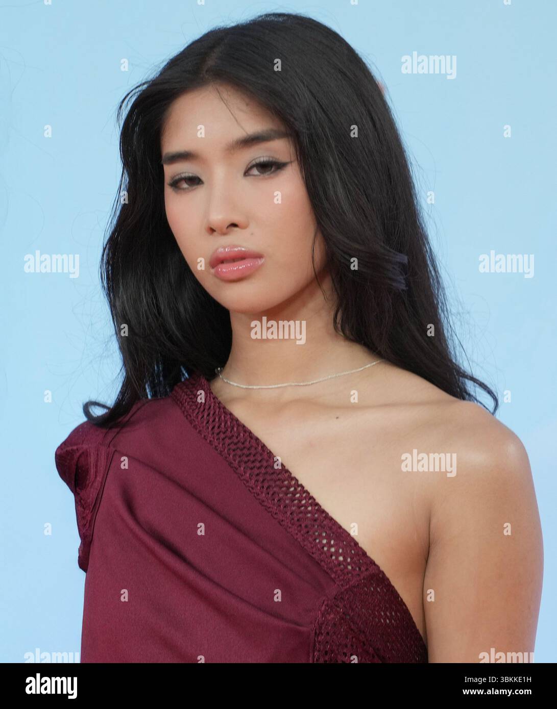 (L-R) KATSEYE - Sophia Laforteza arrives at the Nickelodeon Kids’ Choice Awards 2025 held at the ...