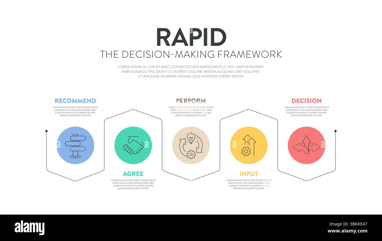 RAPID framework infographic diagram chart banner with icon vector for ...