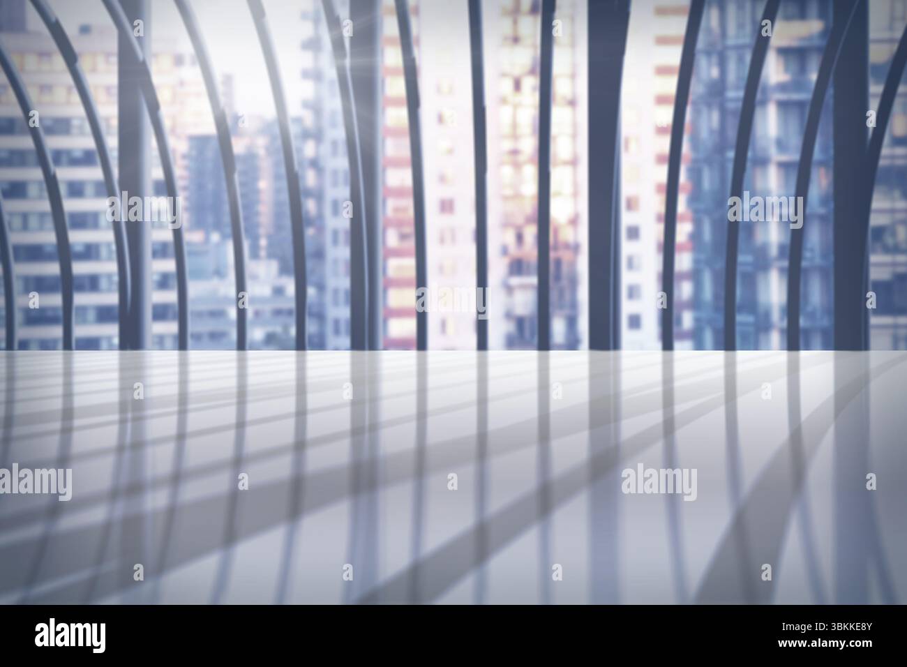View of several building from inside Stock Photo - Alamy