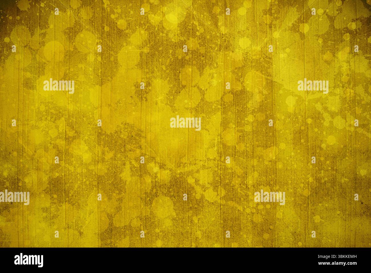Yellow paint splashed surface Stock Photo - Alamy