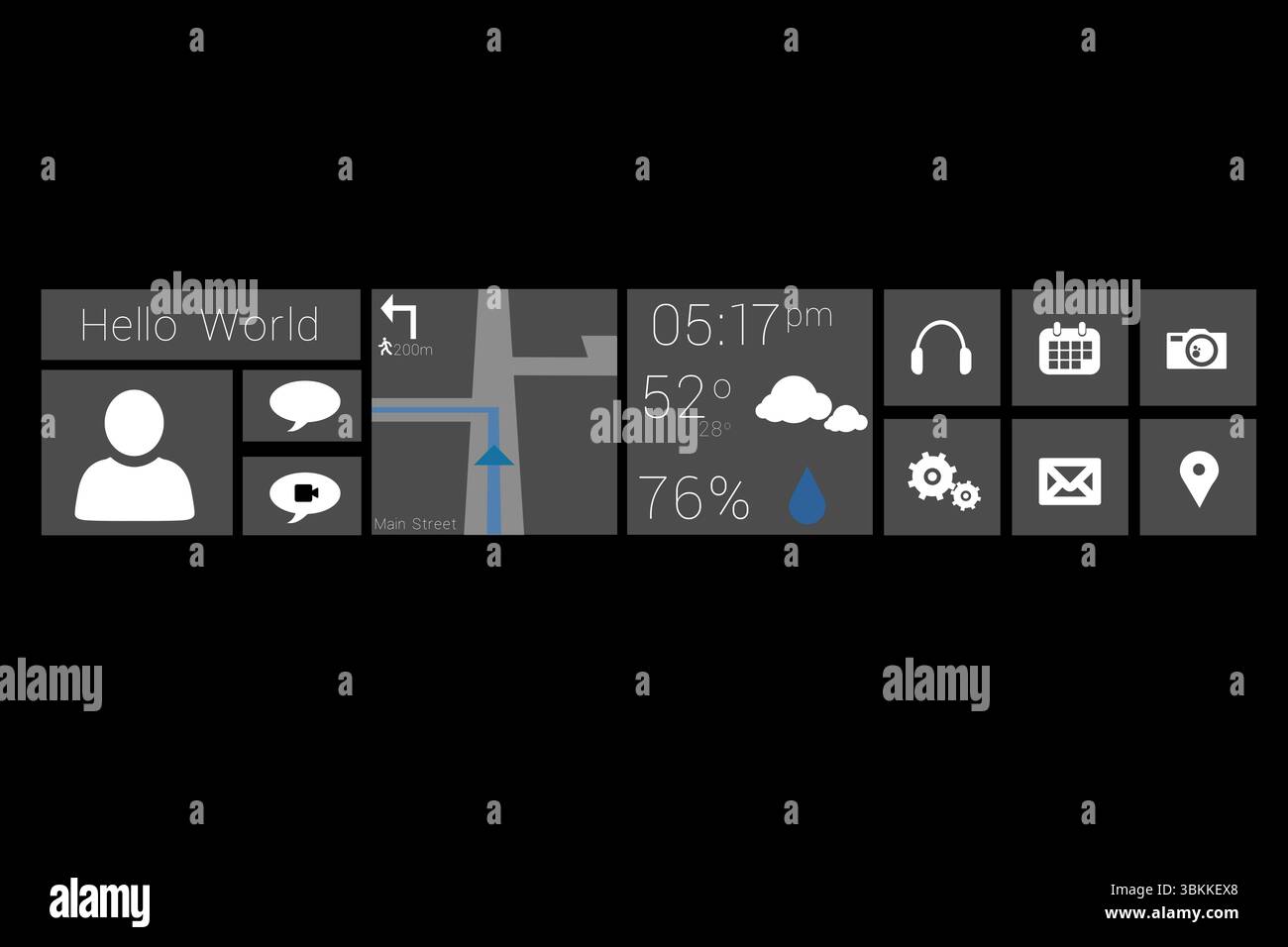 Control panel showing temperature humidity hi-res stock photography and ...