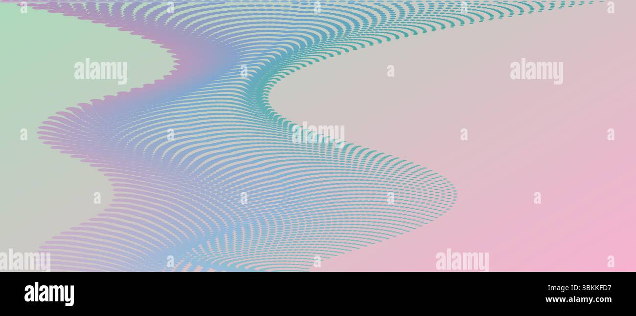 mesmerizing abstract wave vector illustration featuring flowing dotted ...