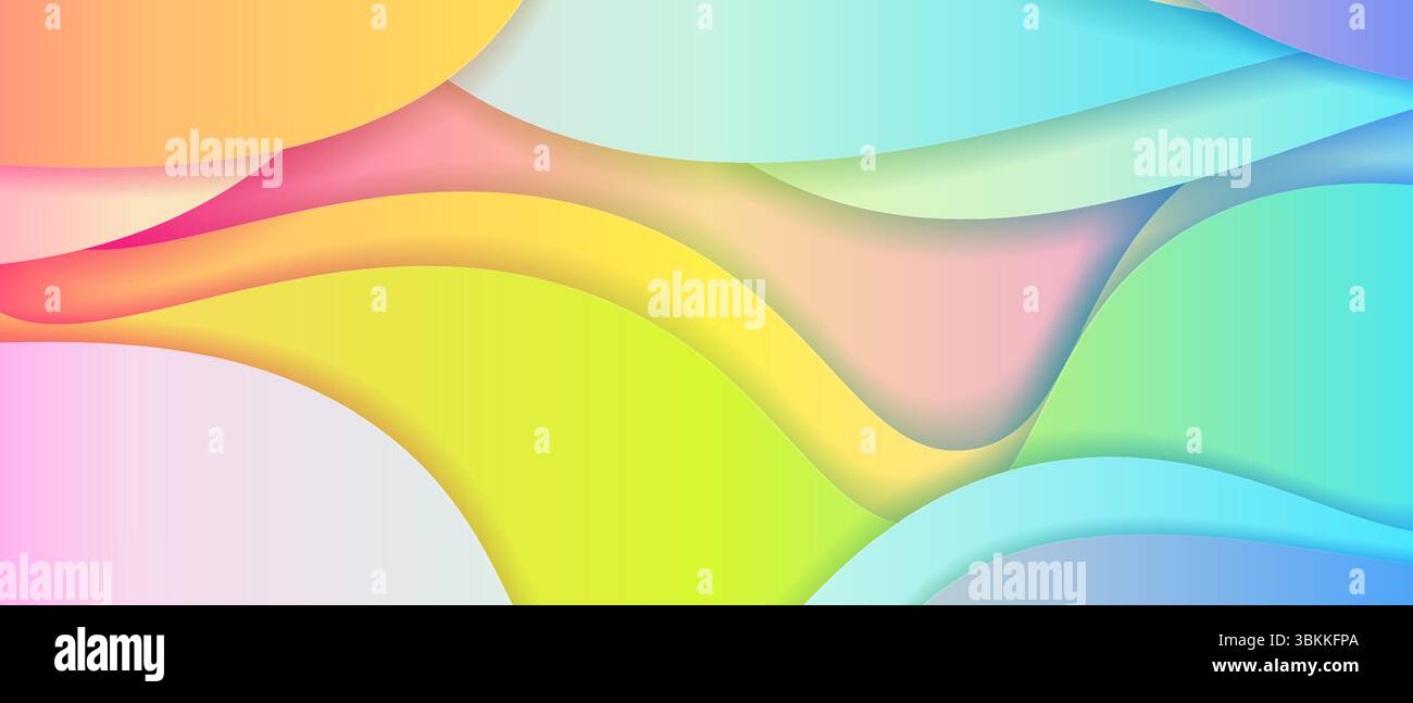 Blend of vibrant shapes hi-res stock photography and images - Alamy