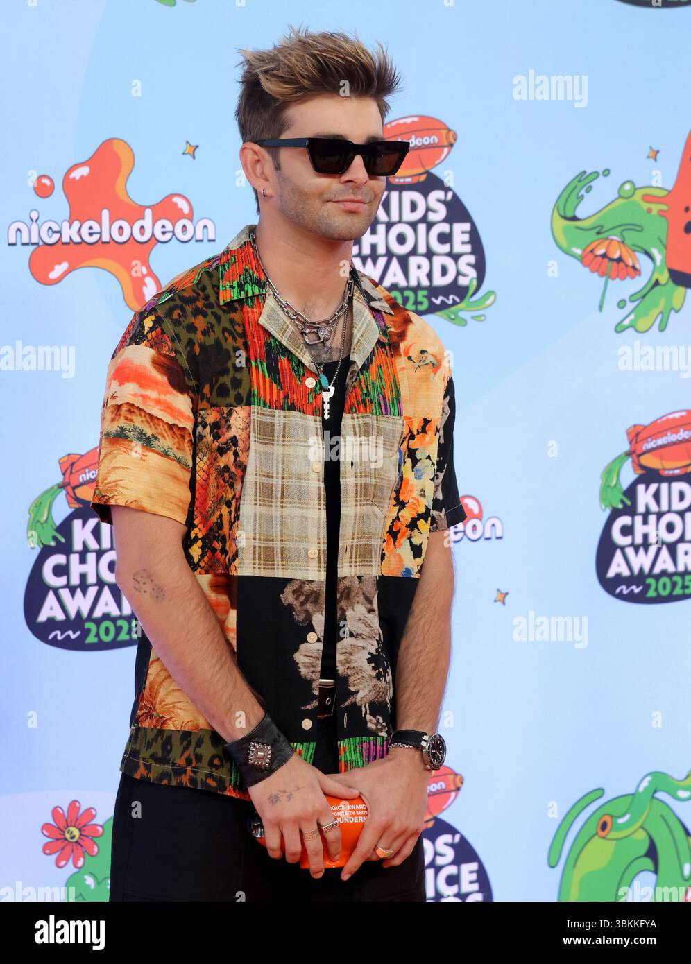 Jack Griffo attends the 2025 Nickelodeon's Kids' Choice Awards at ...